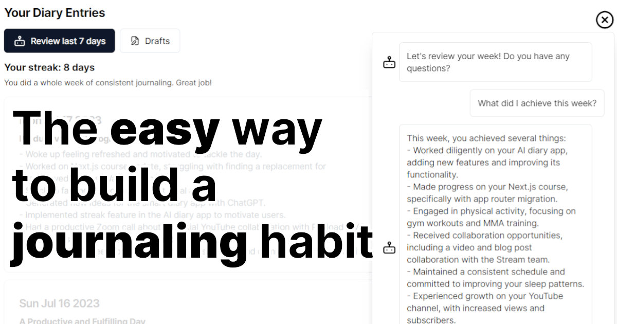 Smart Diary - The Intelligent AI Journaling App